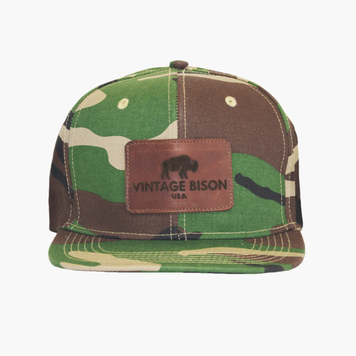 Bison Leather Logo Hat | Vintage Bison USA | Lejon Leather Goods
