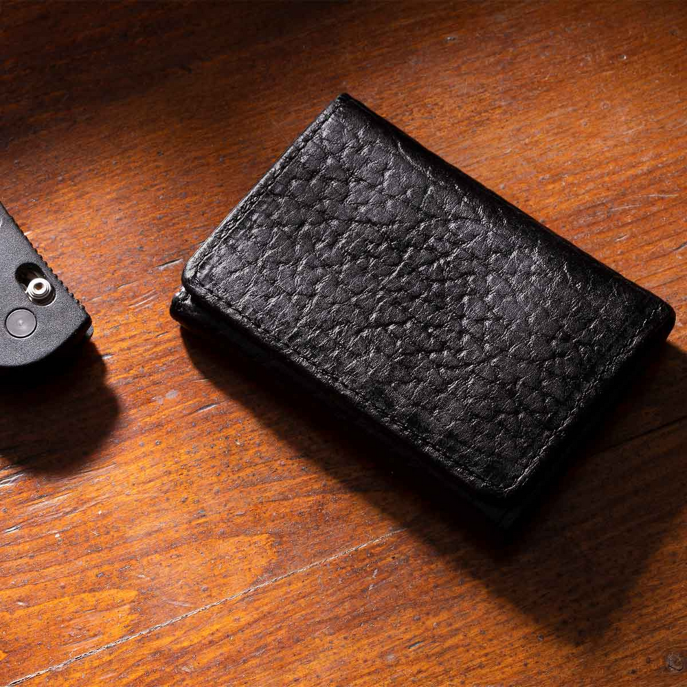 BISON TRI-FOLD WALLET - Lejon Belts